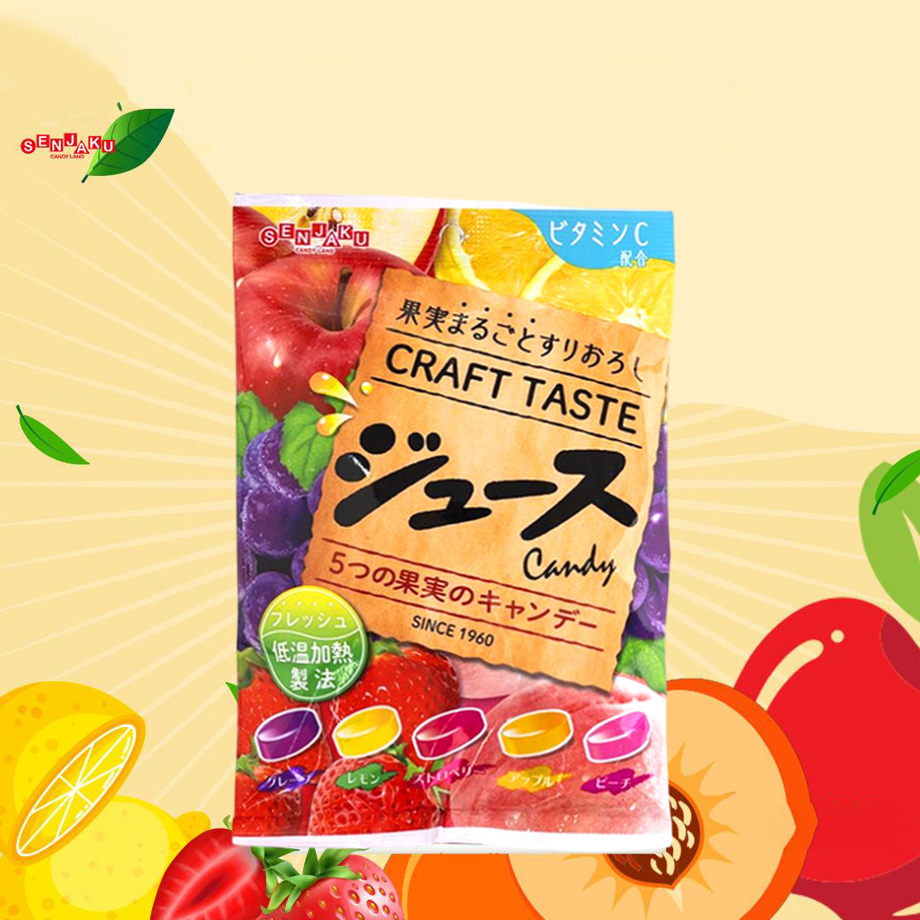 Леденцы Senjaku со вкусом спелых ягод и фруктов 100 г, Япония