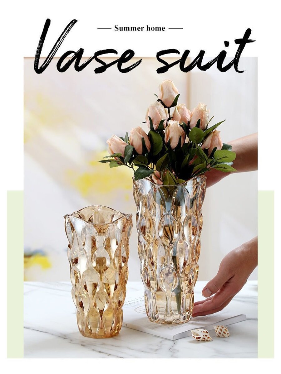 Ваза, хрустальное стекло,24, прозрачный