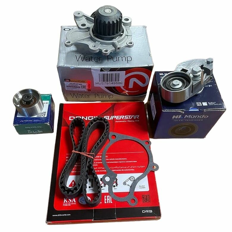 Ремень ГРМ + помпа + ролики Sportage New / Tucson / Santa Fe 2,0L TCI (дизель) двиг. D4EA (Корея)