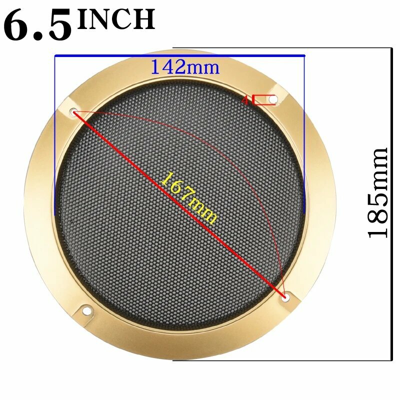 Защитная сетка для динамика 6.5 INCH, золотистая
