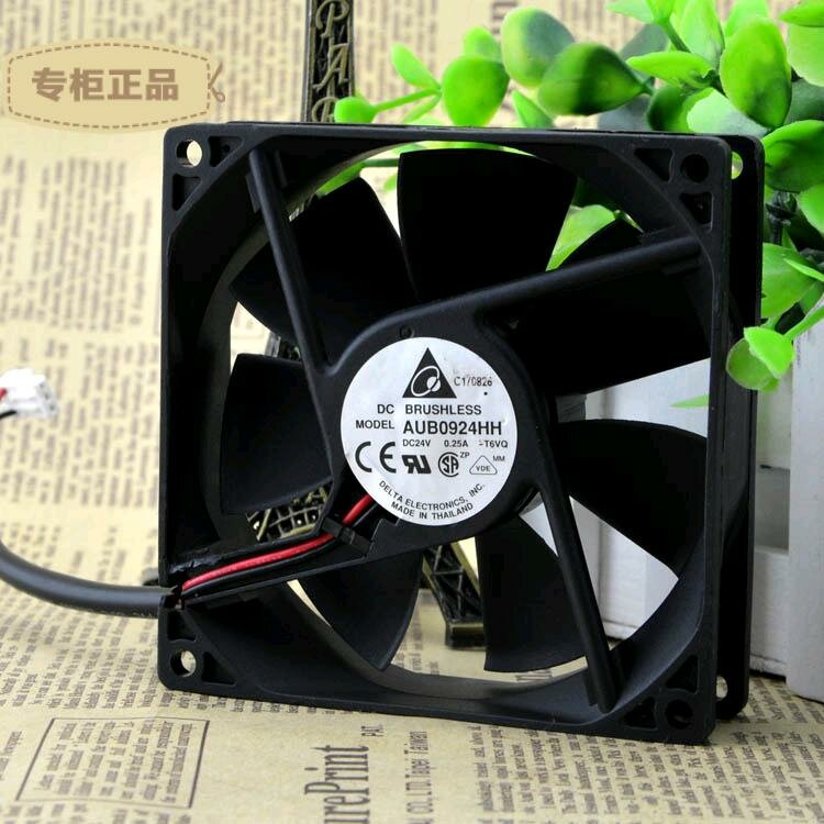 Free Delivery. Новый home furnishings AUB0924HH DC24V 0.25 A 9025 double ball Вентилятор DELTA