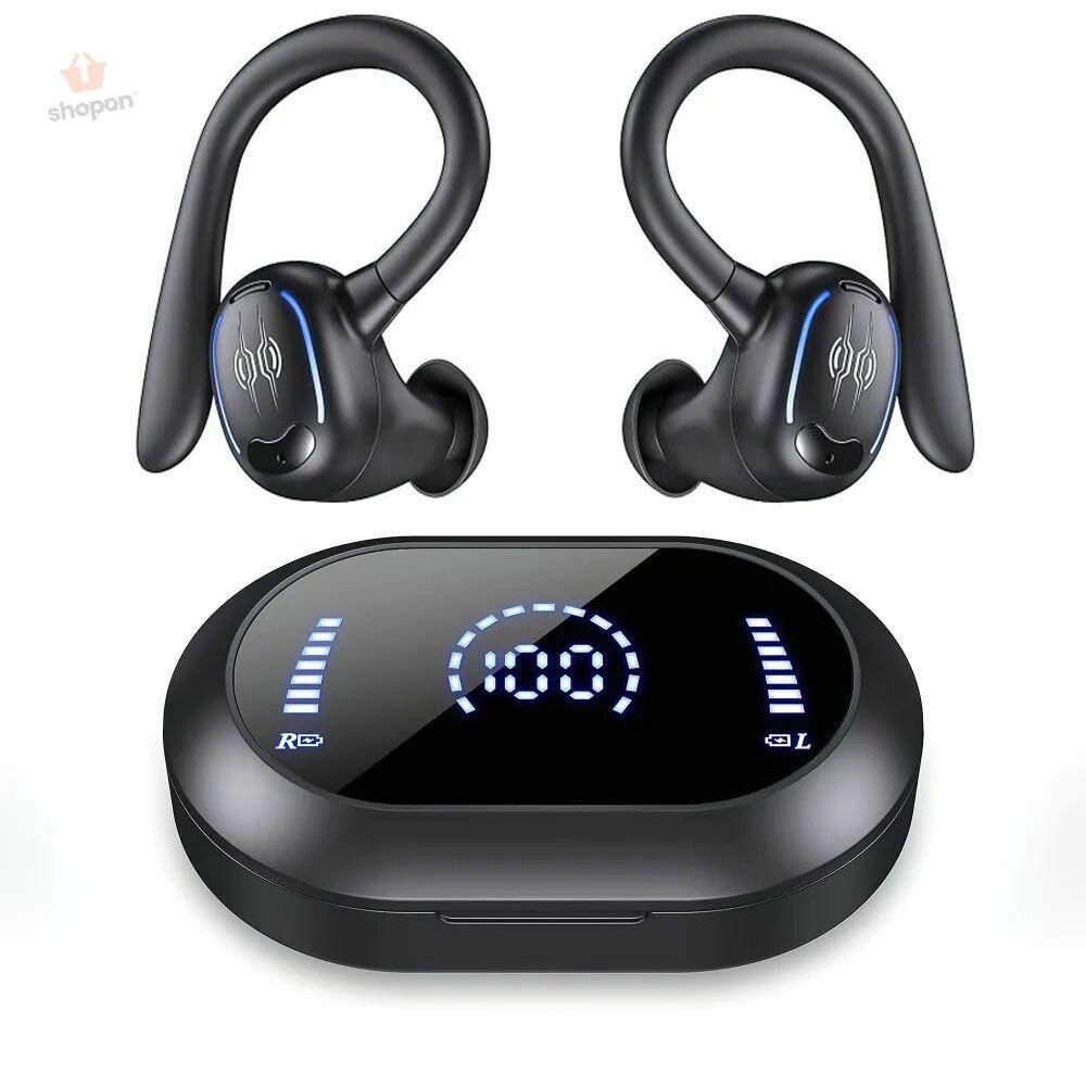 Беспроводные bluetooth наушники, 50 - часовой перелёт, высокоhd звонки, микрофоны, пригодные для движения/физических упражнений/офиса/бизнеса