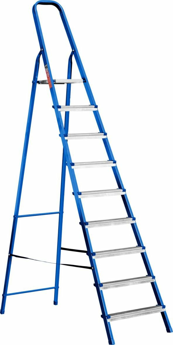 Лестница-стремянка металлическая, 9 ступеней, 182 см KROSPER