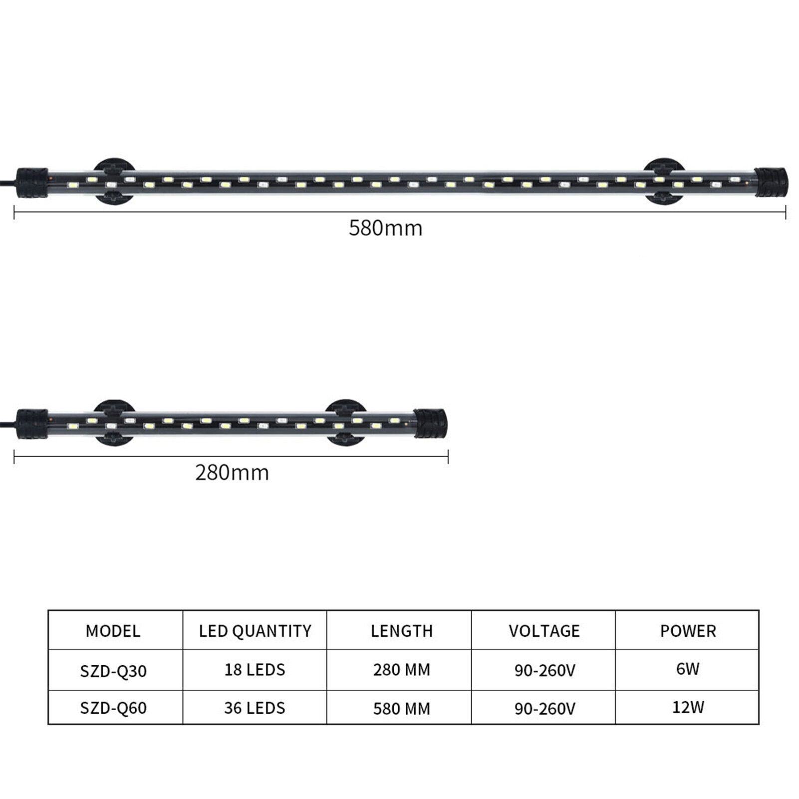 Аквариумный светильник LED Аквариумный светильник Погружной светильник Подводный светильник