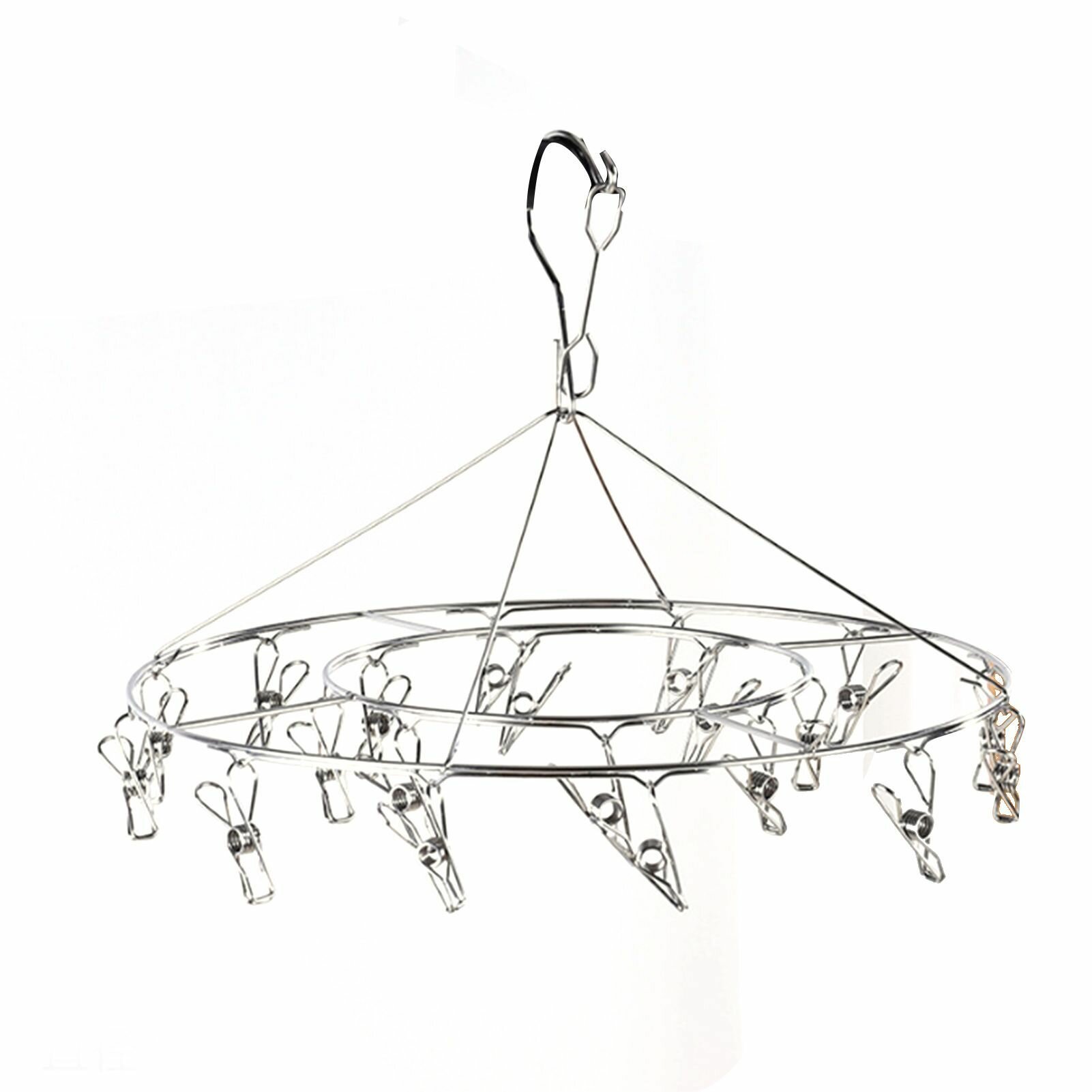 Подвесная сушилка для белья с зажимами круглая вешалка для носков, шапок и нижнего белья, компактная и удобная