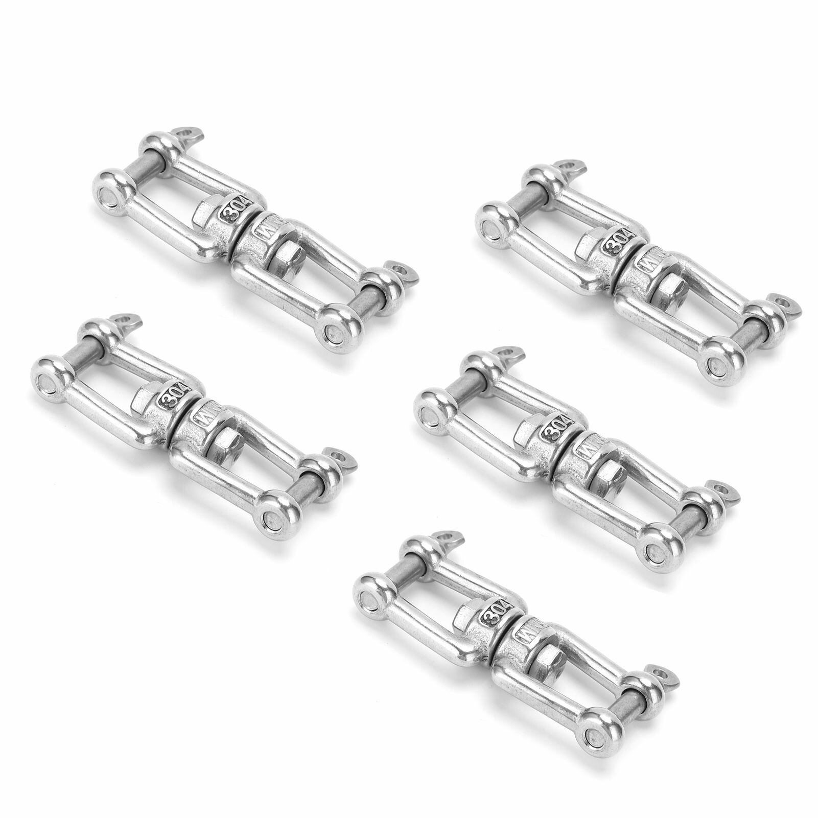 5 шт. вращающаяся защелка из нержавеющей стали с двойным концом, поворотный крючок с защитой от узлов, аксессуары для такелажа