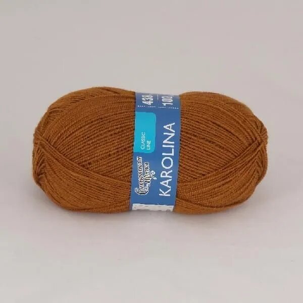 Пряжа Семеновская МШФ Karolina 100% акрил 5 шт. х 100 г 438 м 0130; бронза