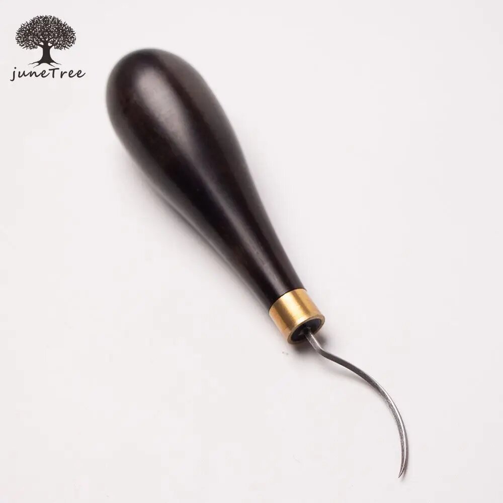 Junetree изогнутое шило из стали для кожевенного ремесла