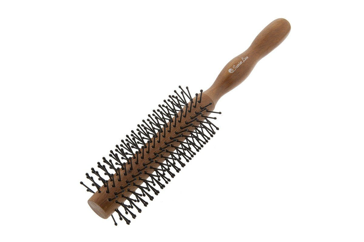 Расческа Scarlett Line DOK 8781, круглая, брашинг, коричневая