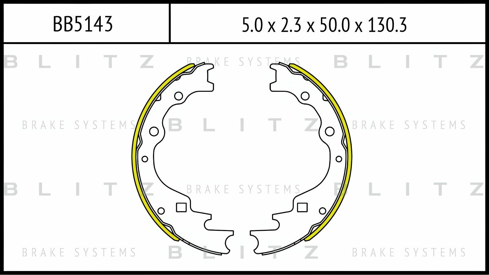 Тормозные колодки задние для КИА Беста ЛТ, Мазда E-serie Bus, ЛТ, Ван BB5143 BLITZ