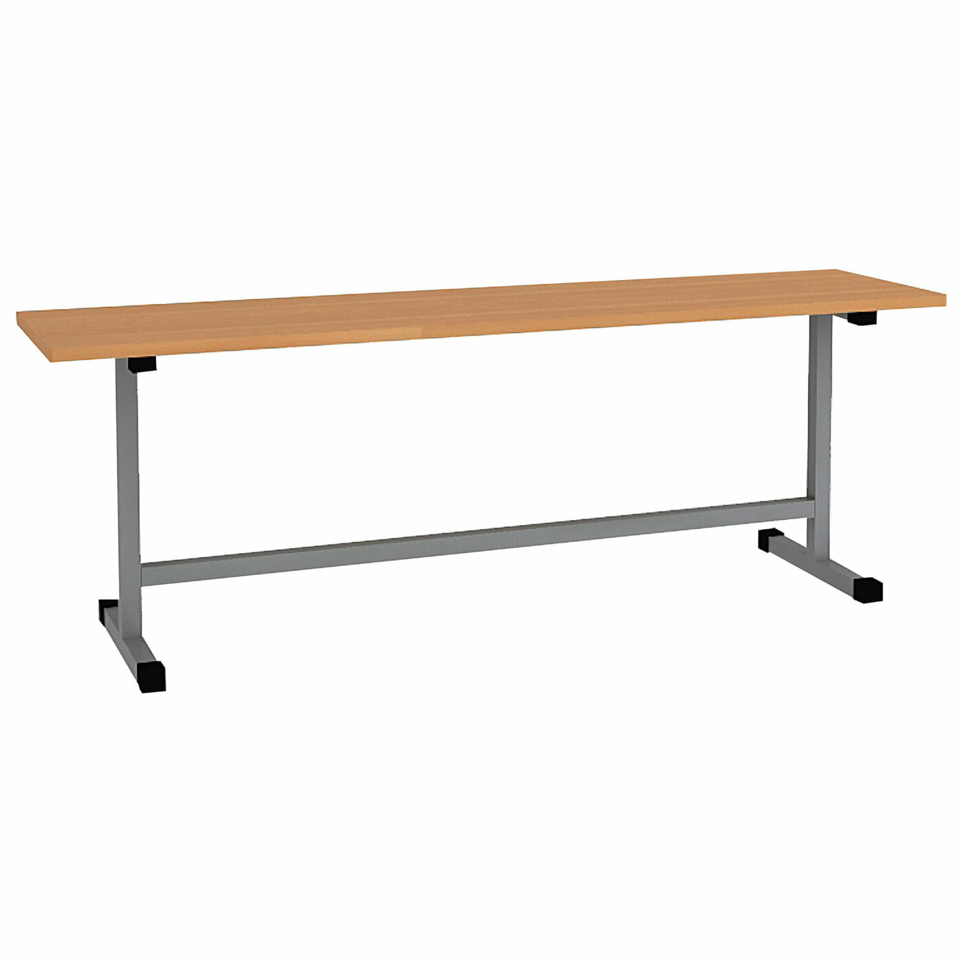 Скамья КНР 1200х300х420 мм, каркас металлический, серый, сиденье, лдсп, бук