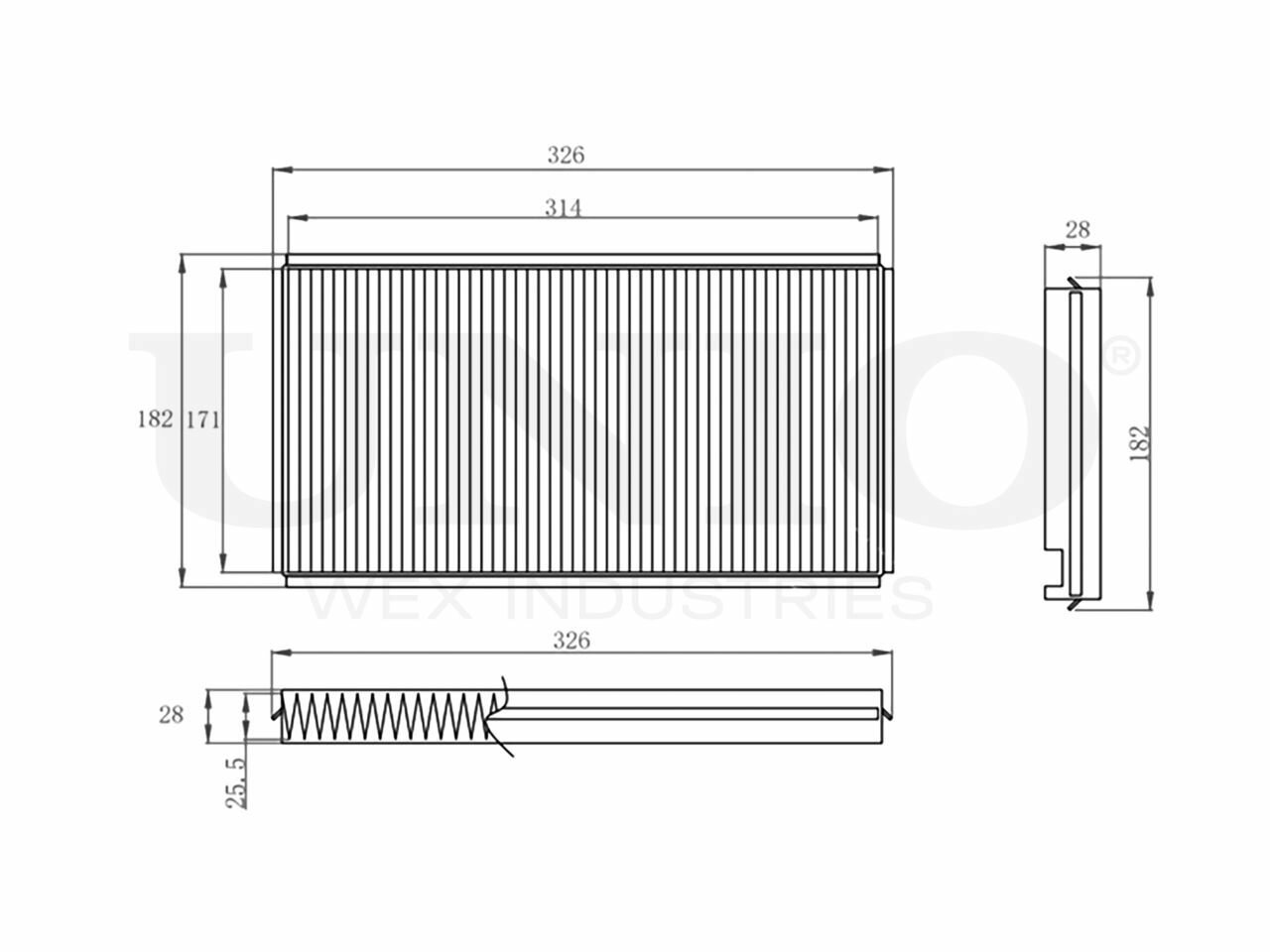 Фильтр салонный угольный, для БМВ 5 E60, E61 01-, 6 E63
