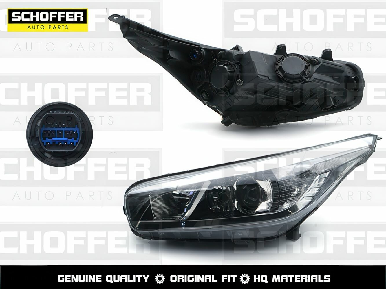 Фара левая не диодная, для КИА Сид 2012-2018 KIA Ceed 2012-2018, артикул SHF-12084, производителя SCHOFFER