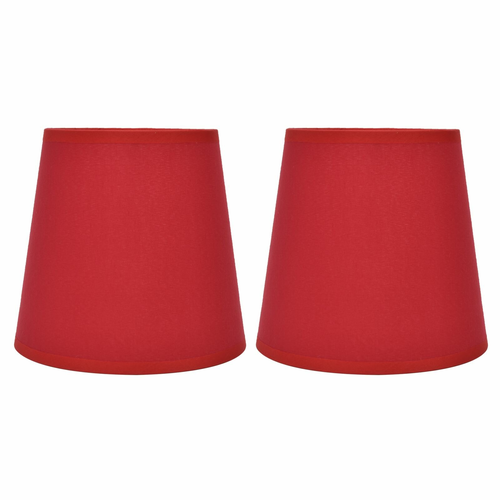 Абажур из красной ткани для внутренней лампы с цоколем E14, абажур в европейском стиле для люстры, настольной лампы, PX16
