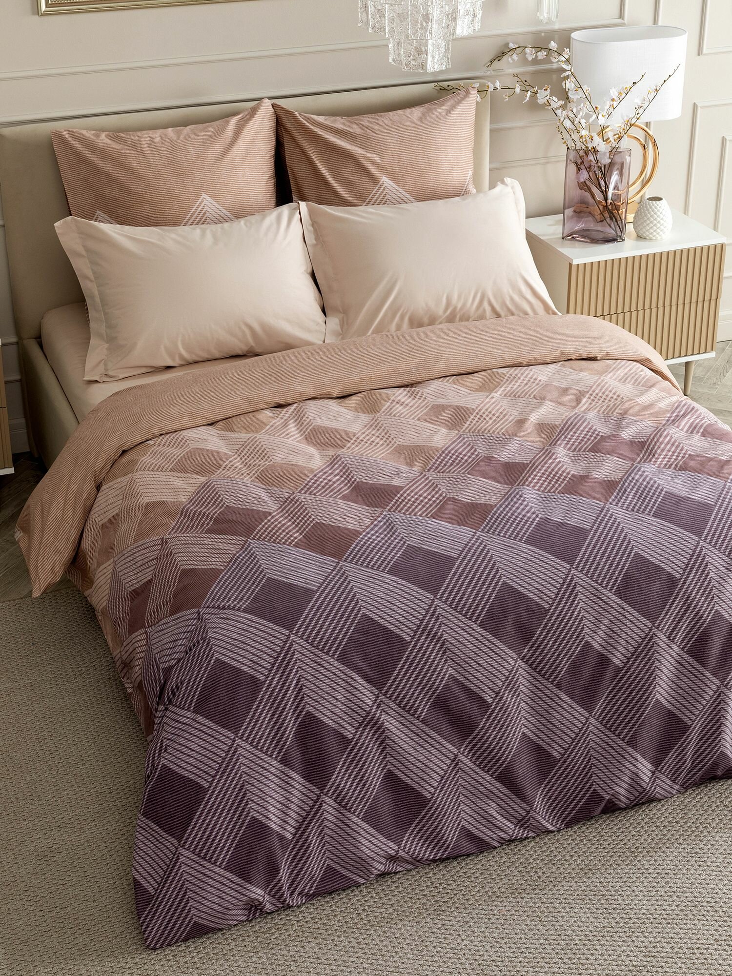 КПБ 2.0 сатин "Cozy Home" (50х70;70х70) рис. 31109-6/30000-26 Элизиум