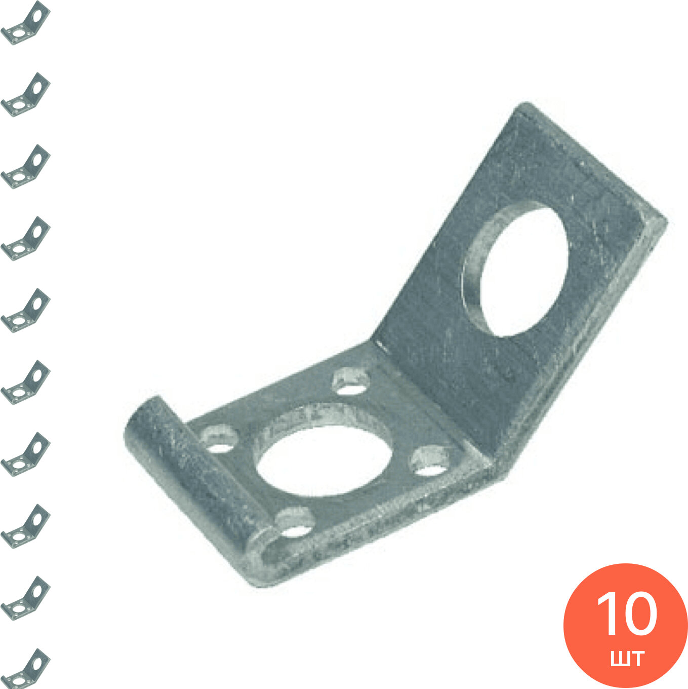 Кронштейн крепежный Нилед анкерный CA 16, из коррозионностойкого алюминиевого сплава, диаметр болтов 10мм, 4000Н / крепеж (комплект из 10 шт)