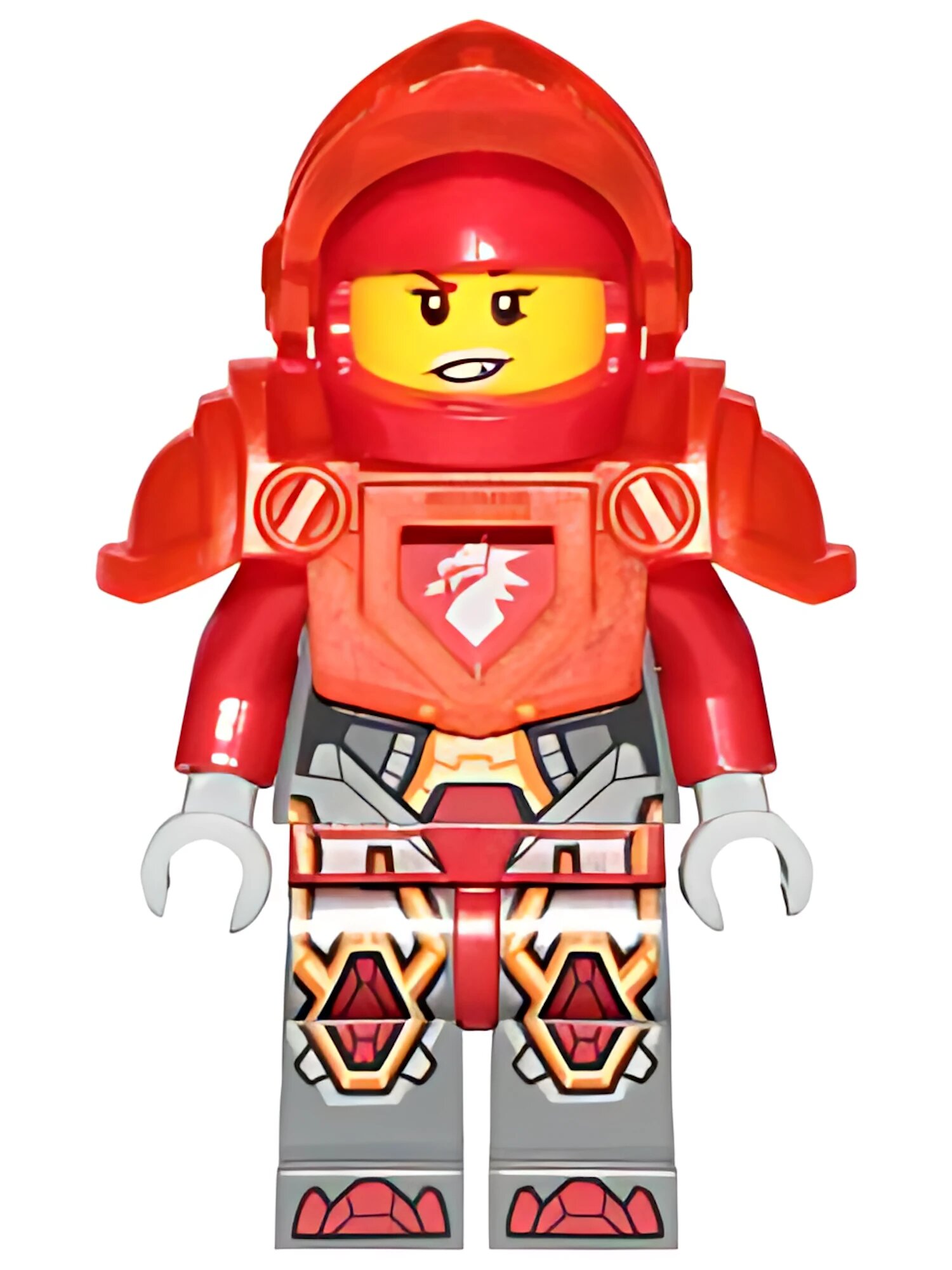 Минифигурка Lego Nexo Knights Macy - Trans-Neon Orange Armor and Visor nex119 U
