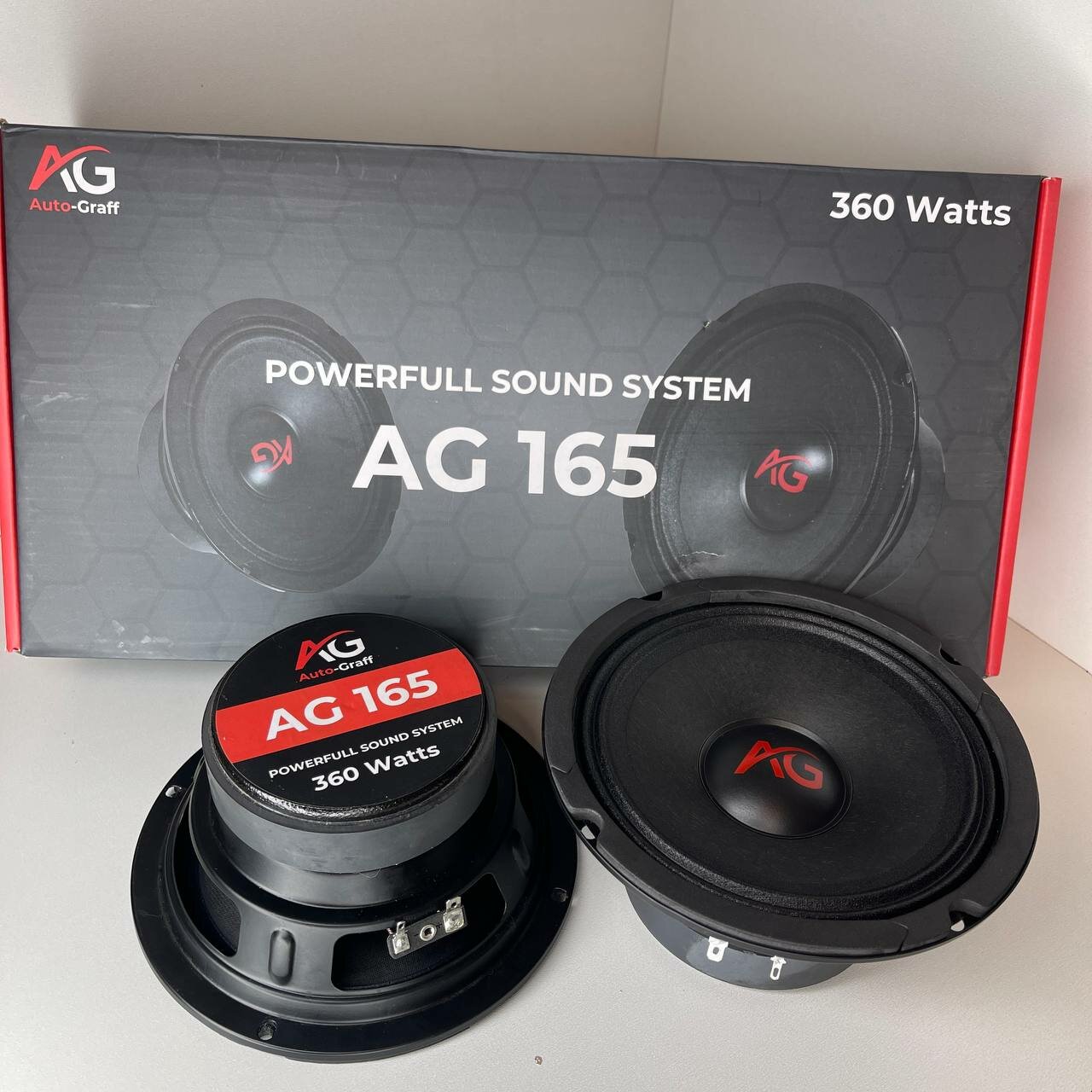 Auto-Graff Колонки для автомобиля AG-165, 16.5 см (6.5 дюйм.)