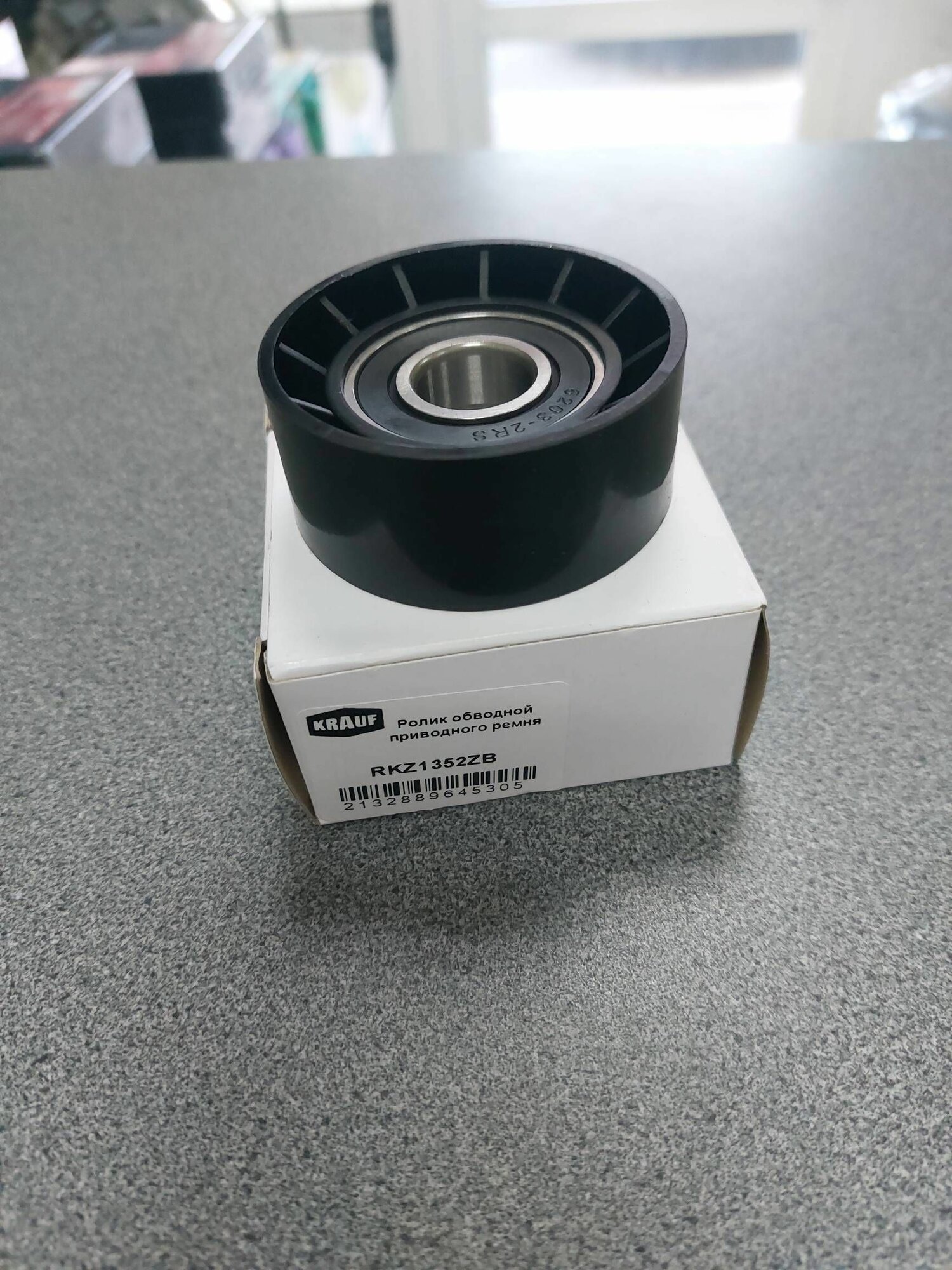 Ролик натяжителя ремня генератора, ролик обводной Krauf RENAULT рено Logan Логан, Sandero Сандеро, лада ВАЗ Largus Ларгус, Sandero Сандеро