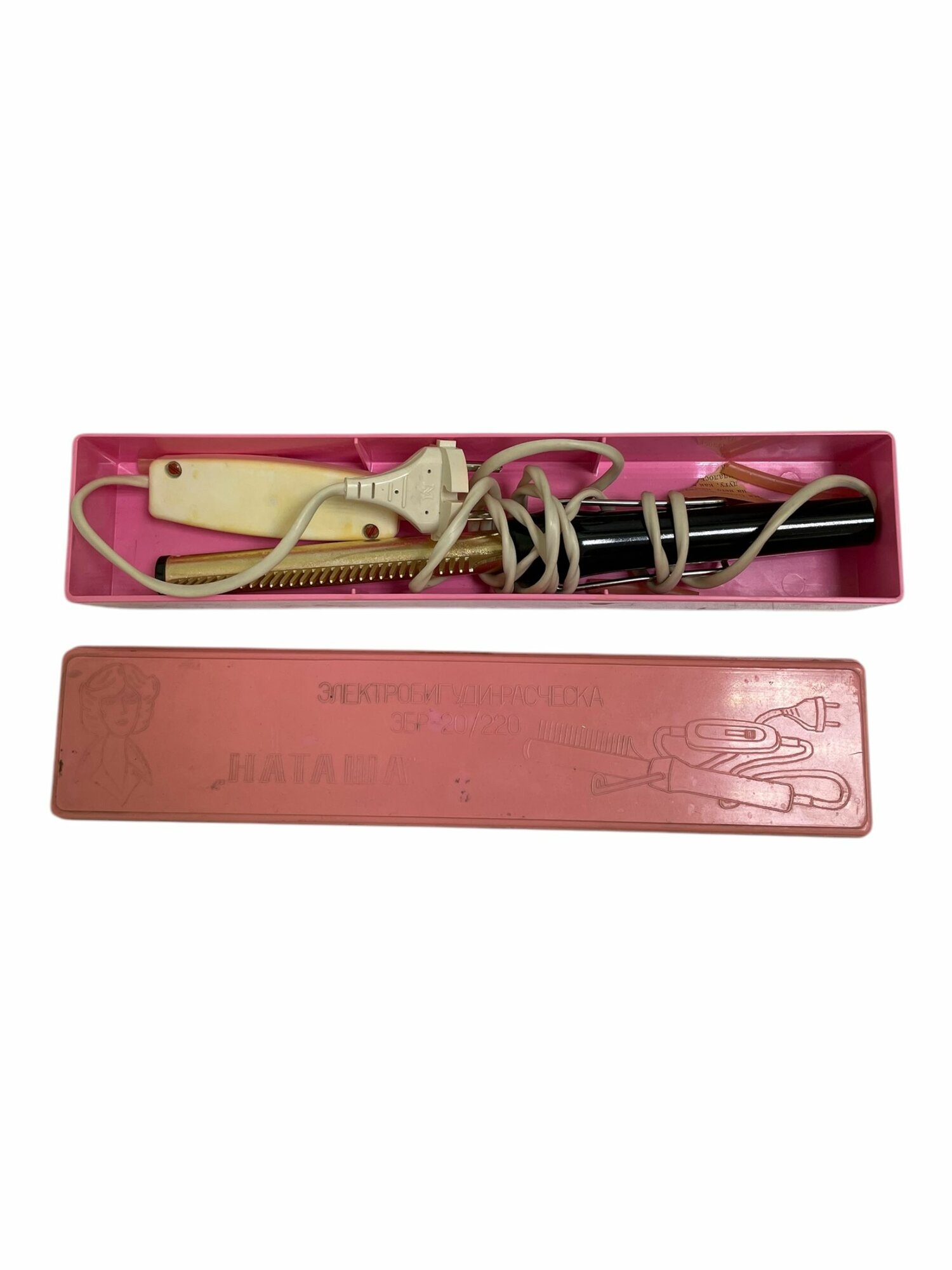 Советское винтажное электробигуди-расчетска, "Наташа" ЭБР-20/220, сделано в СССР