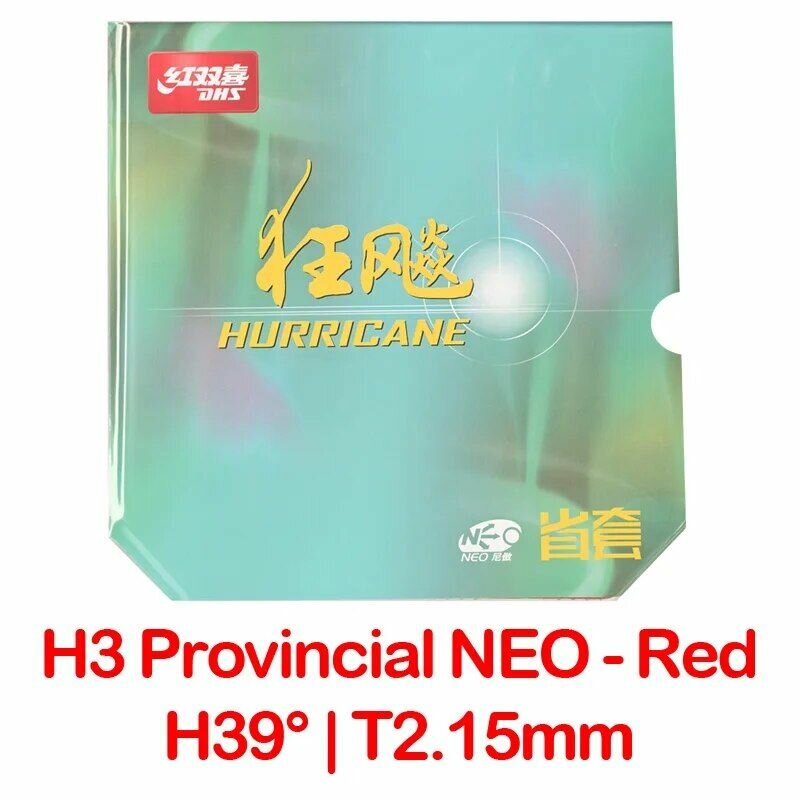 DHS HURRICANE 3 NEO PROVINCIAL, Накладка Для Настольного Тенниса Ракетки Провинциальный, Наступательный Тип