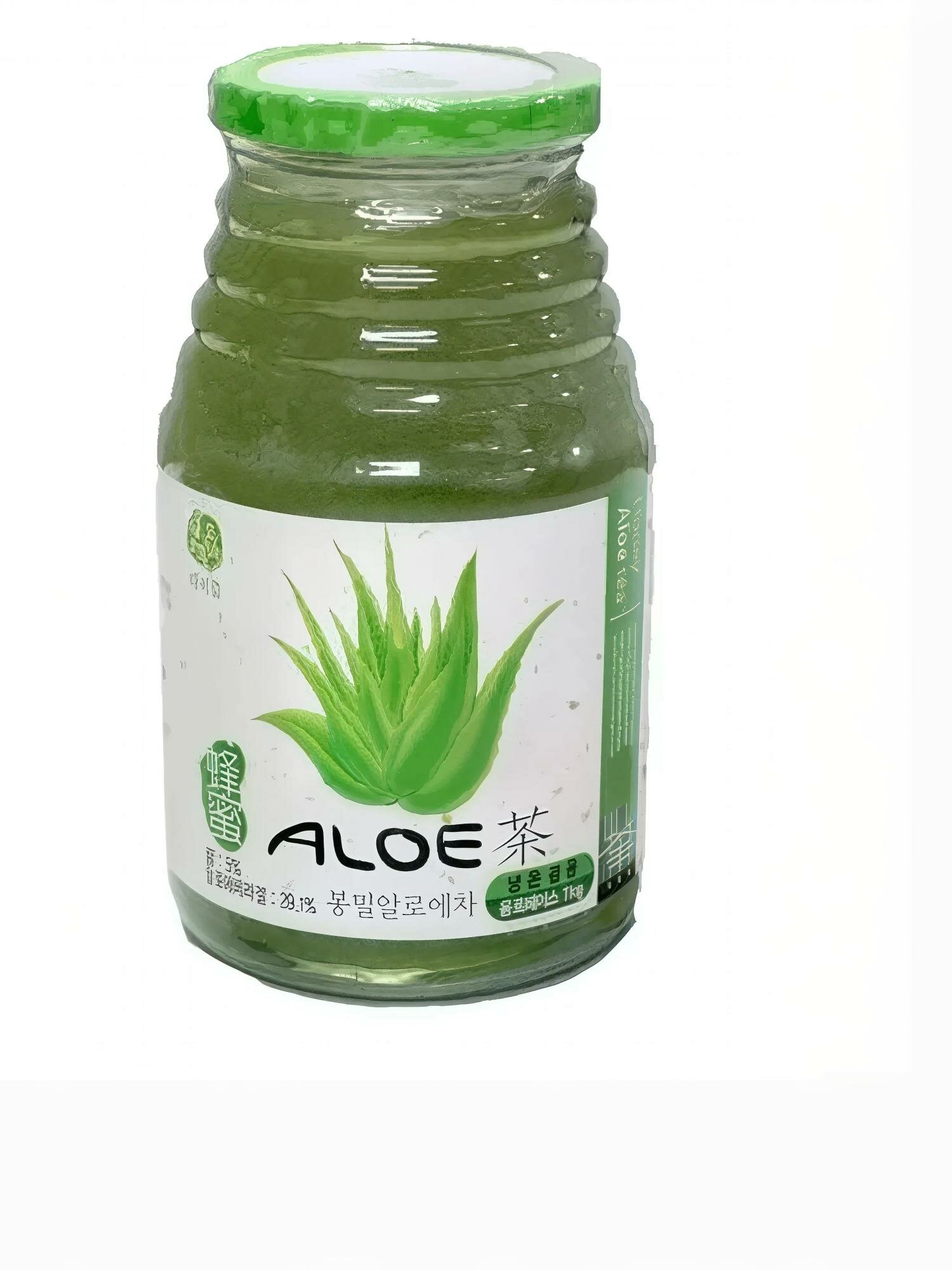 Джем "Honey Aloe Tea", из алоэ, натуральный, без ГМО, стеклянная банка, 1 кг