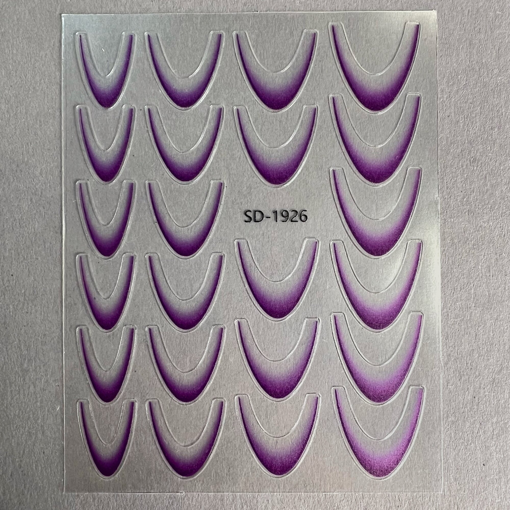 Zoo Nail Art 1926 Наклейки "Френч" фиолетовый