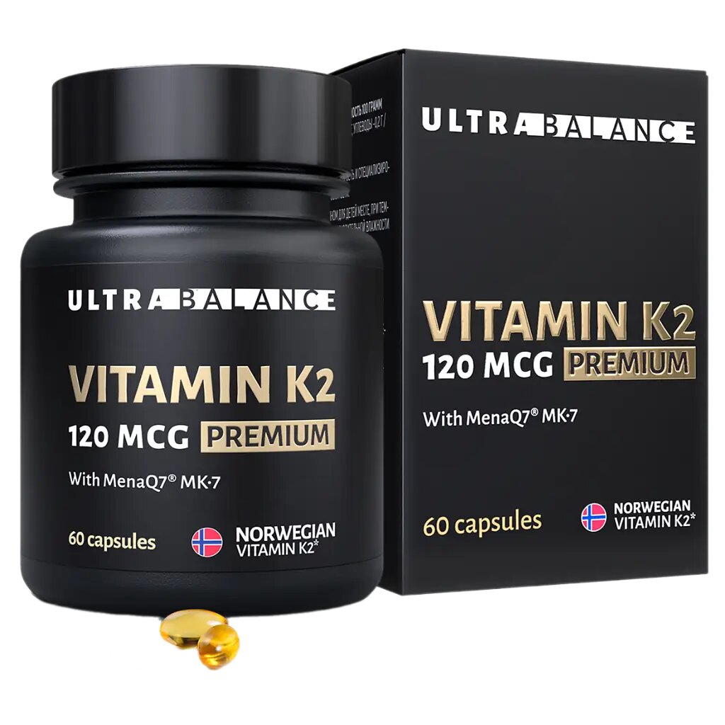 Витамин Моно К2 / Mena Q7 UltraBalance капсулы по 330 мг 60 шт