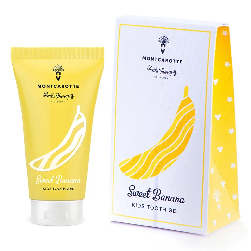 MontCarotte Детский зубной гель Сладкий Банан 30 мл 1 шт