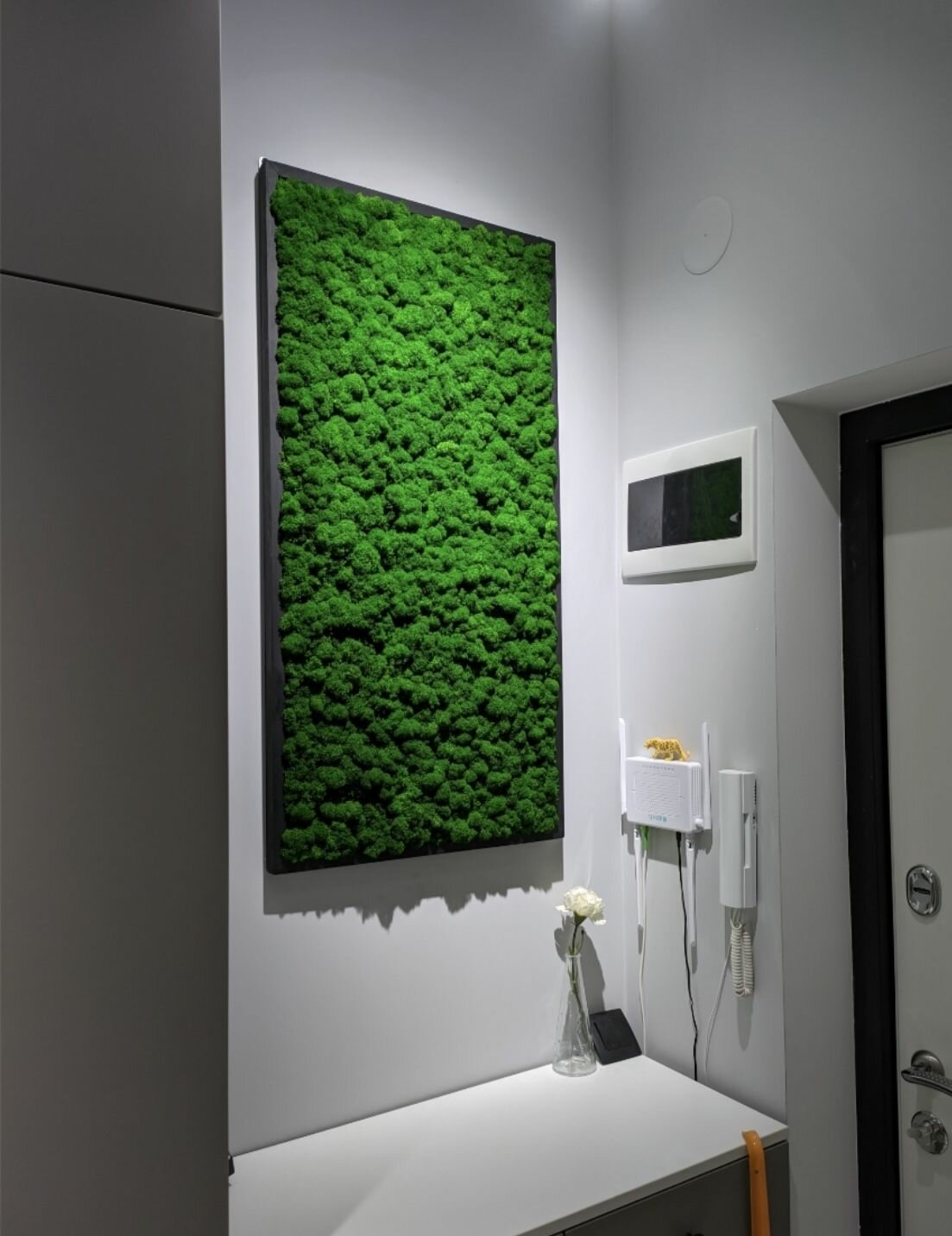 Панно из стабилизированного мха 120*60 см, большая настенная картина для интерьера, для дома и комнаты