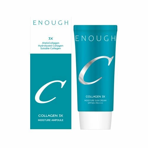 Enough Крем для лица солнцезащитный с коллагеном Collagen 3x moisture Sun Cream, 50 мл