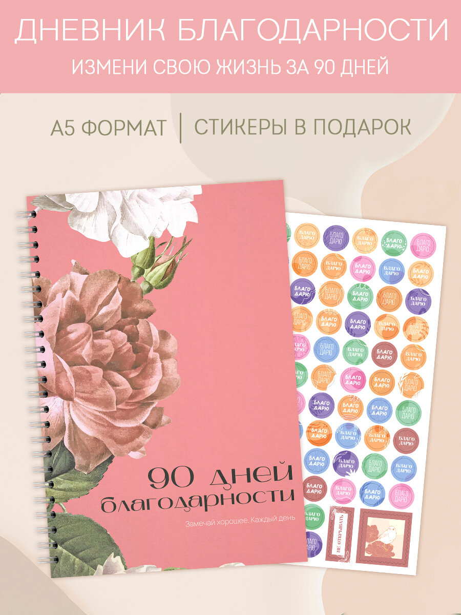 Личный дневник благодарности, блокнот исполнения желаний
