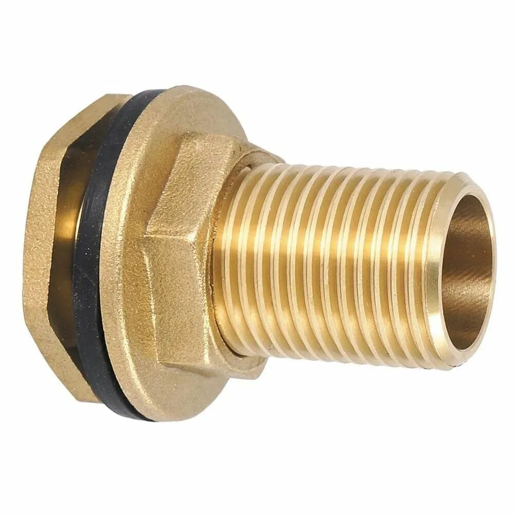 Врезка для резервуара с контргайкой латунная 1/2" SDF022 TIM