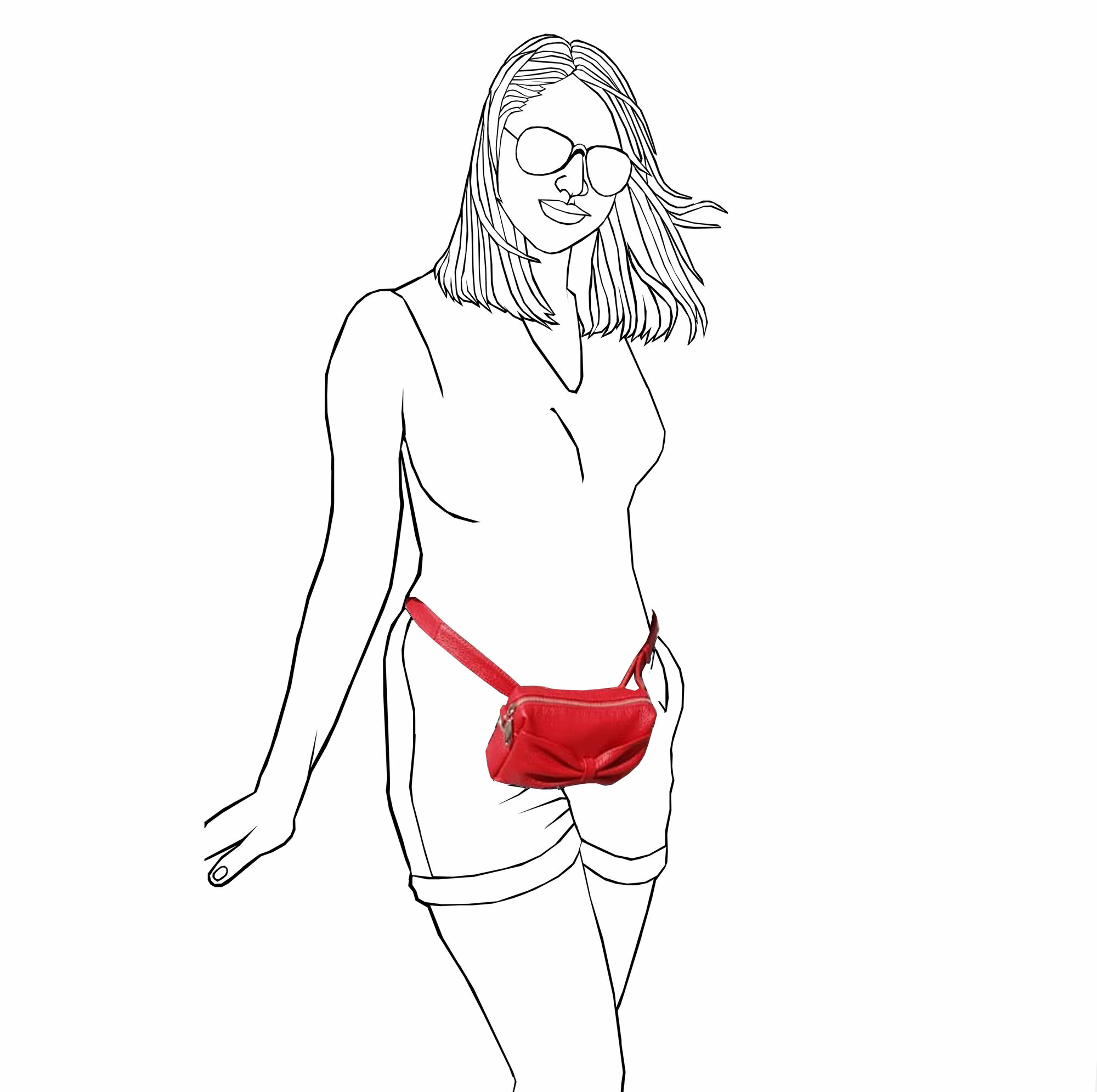 Сумка поясная