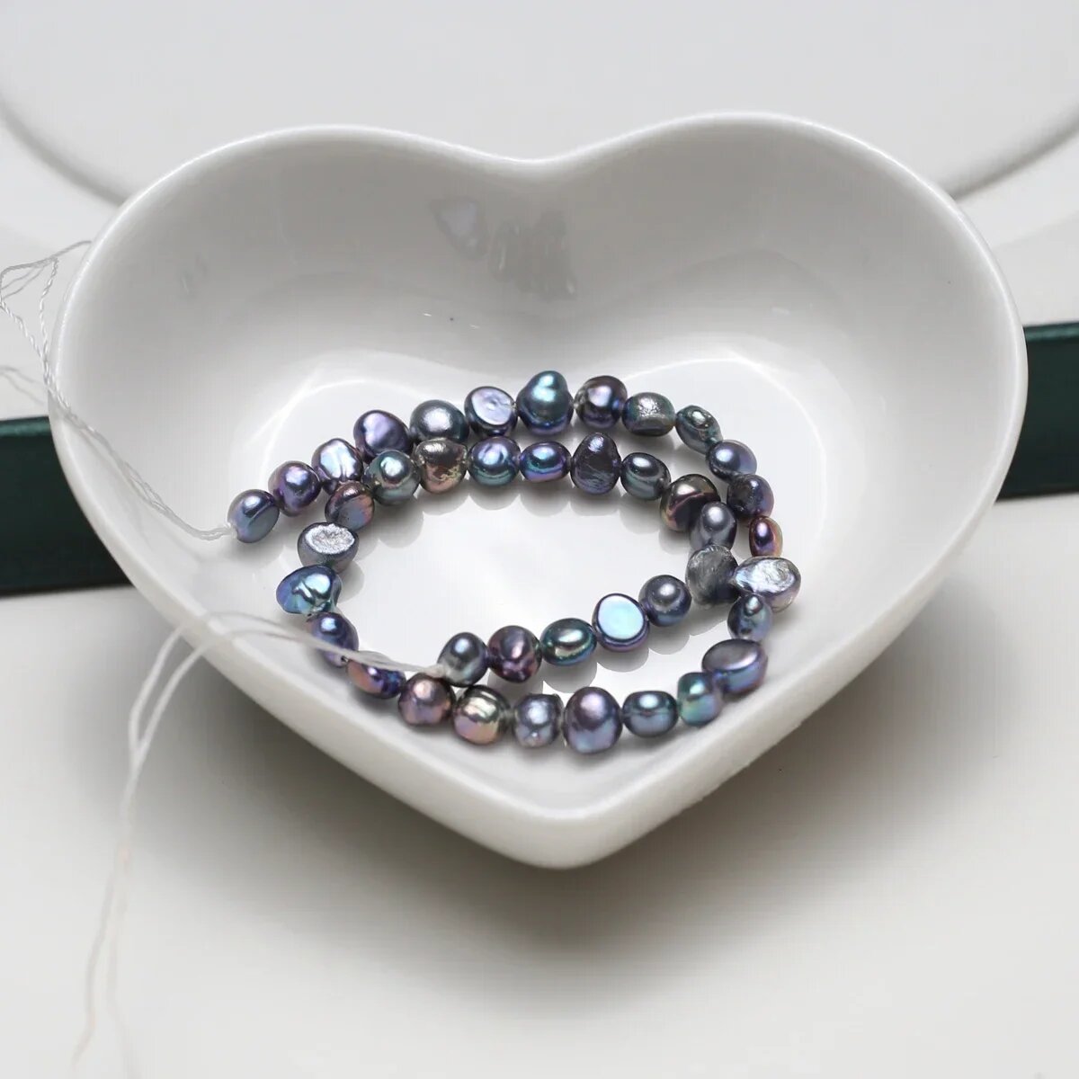 4-4,5 мм3A 18 см натуральный пресноводный жемчуг неправильной формы, глубина, черные женские украшения, ожерелье, браслет, аксессуары