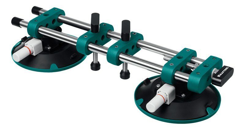 Струбцина Kraftool 33259 TLS-150 усилие 150 кг, помповая, Вакуумная для стягивания плитки и регулировки шва