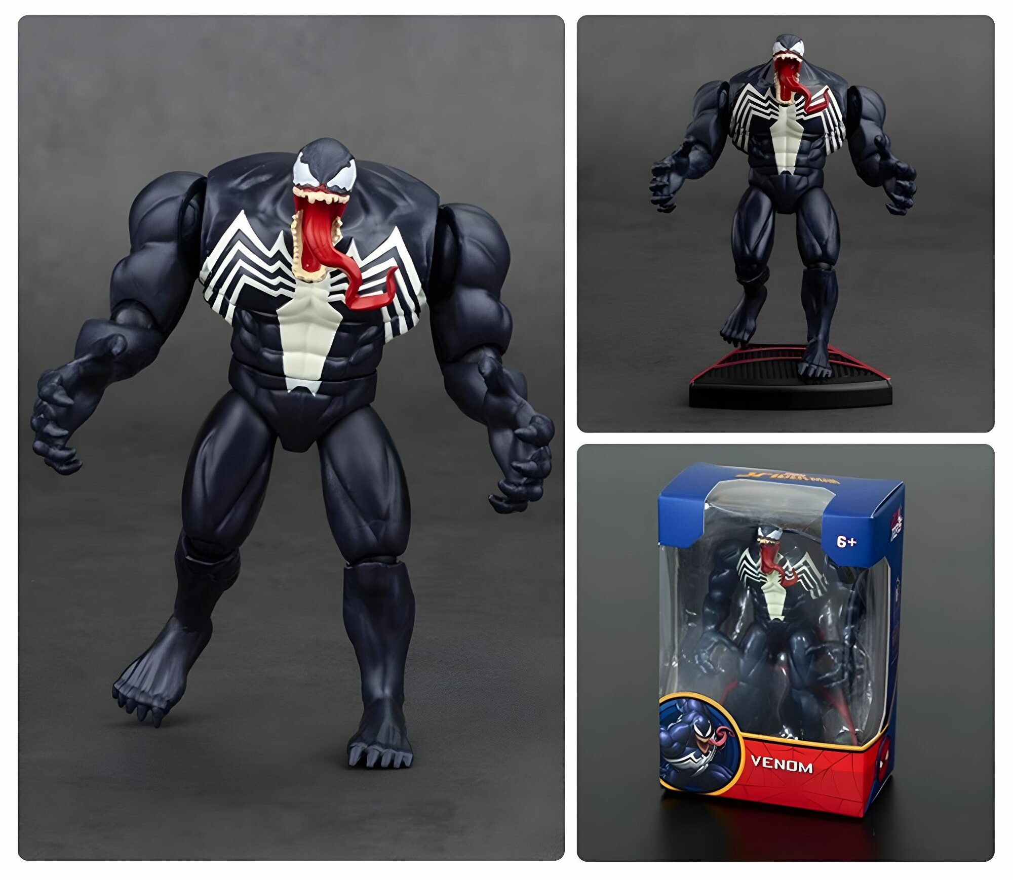 Фигурка 10 см ZD TOYS Марвел Веном / Симбиот Человек - Паук Мстители / Коллекционная Лицензионная Подвижная Игрушка