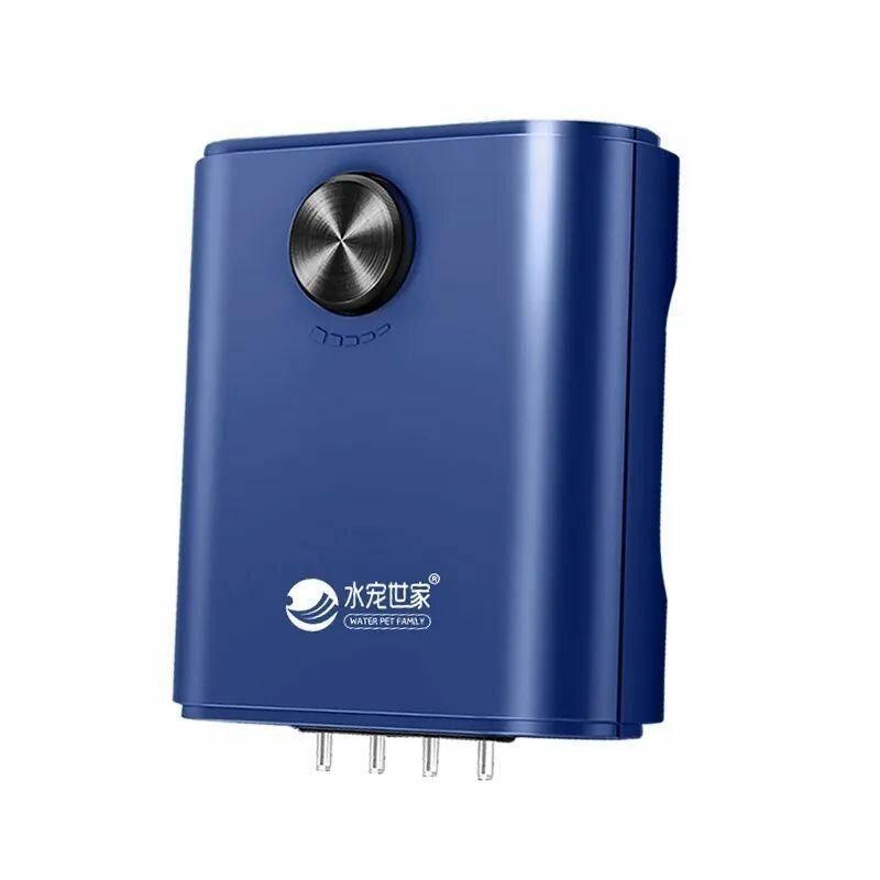 Бесшумный компрессор для больших аквариумов, выход на 4 отверстия, 14 Вт