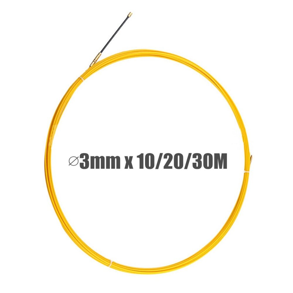 Инструмент Провод Кабель Стекловолокно Рыболовная лента Катушка Трубопровод Трубопровод Стержень 3 мм # 20м