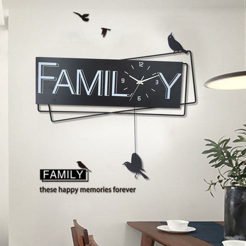 Настенные часы без тиканья, настенные часы современные деревянные деревянные здания большие часы без тиканья все часы домашний декор для гостиной / спальни / офиса