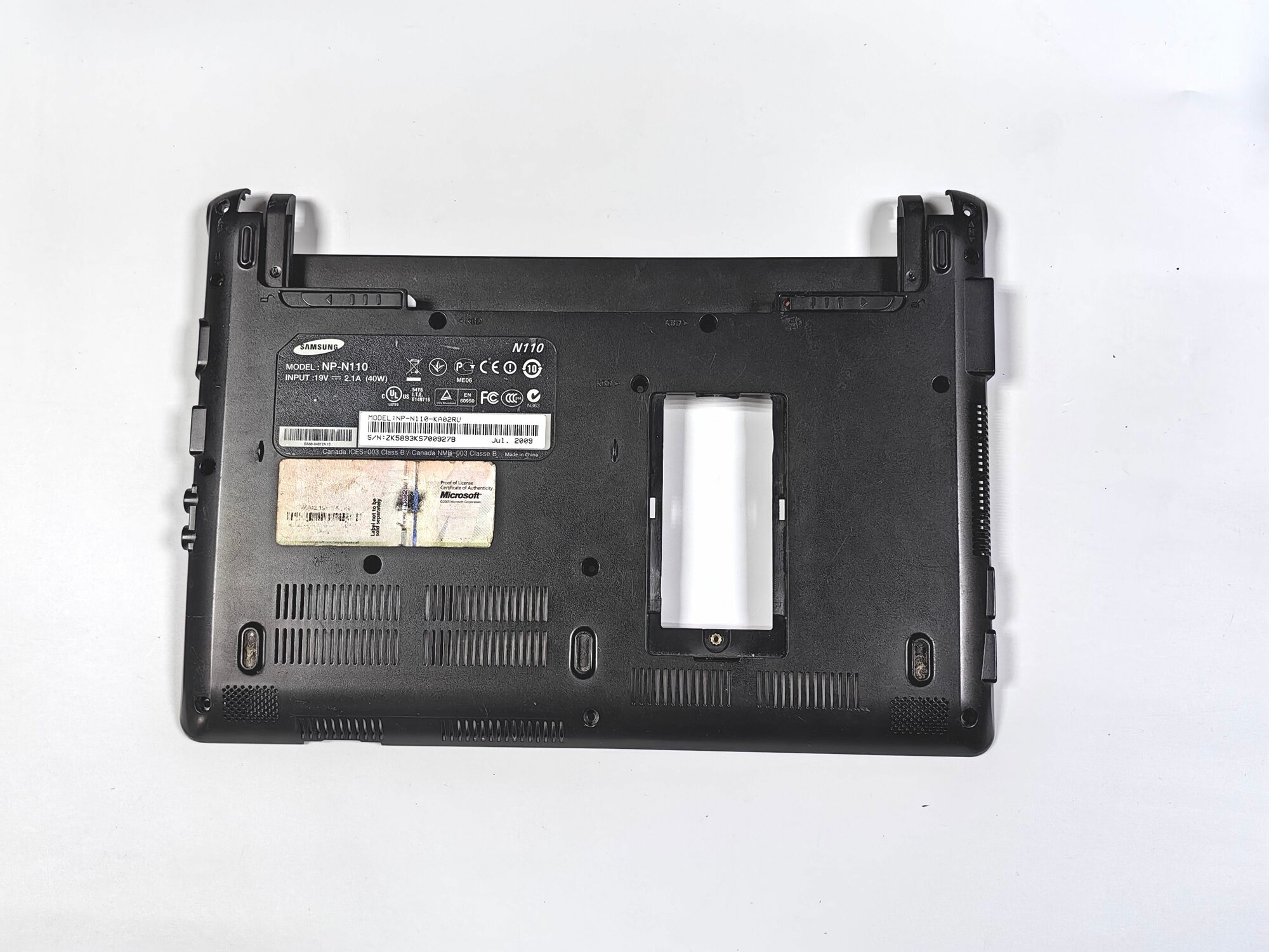 Нижняя часть корпуса (поддон) Samsung NP-N110 BA81-06265