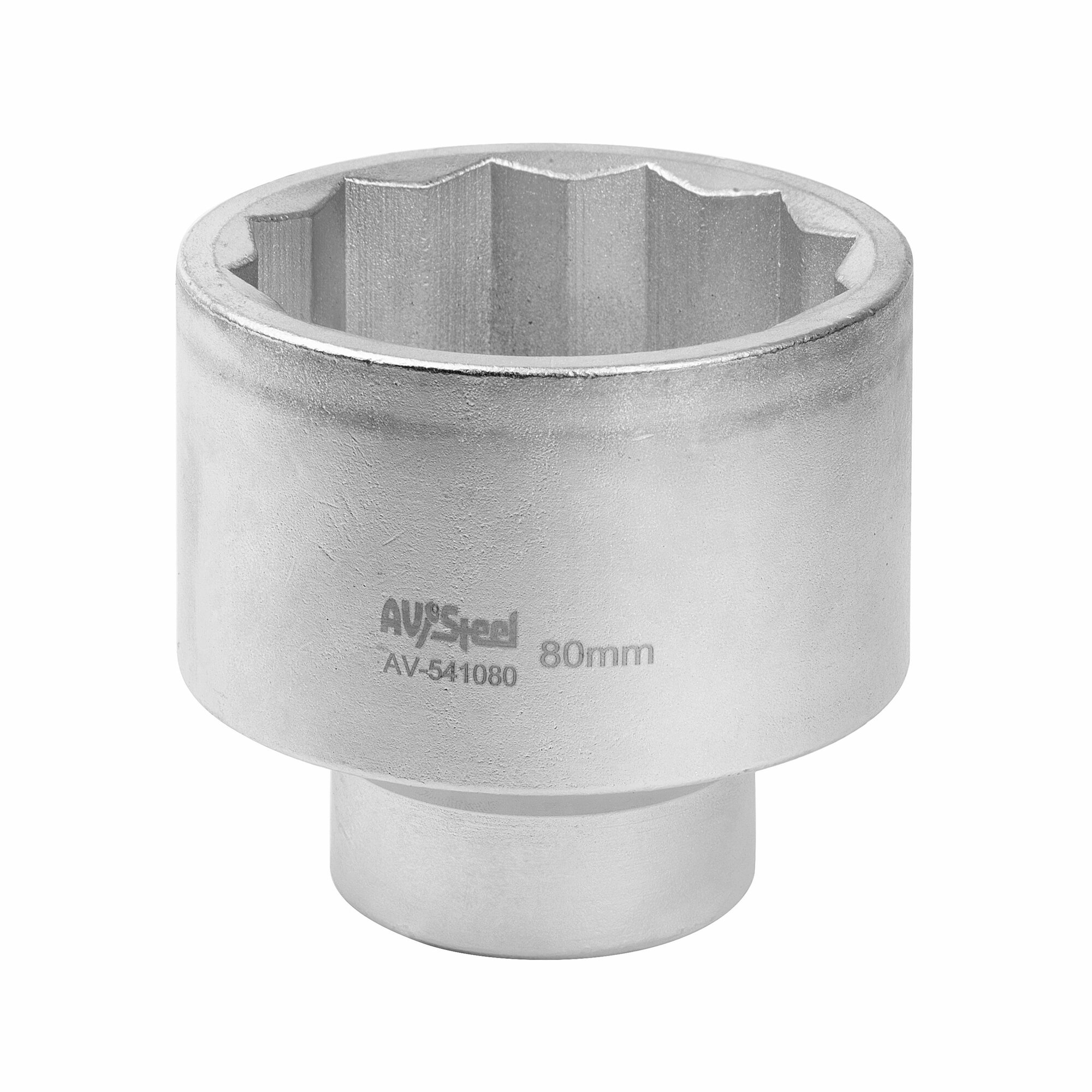 Головка 1" двенадцатигранная 80мм "AV Steel"