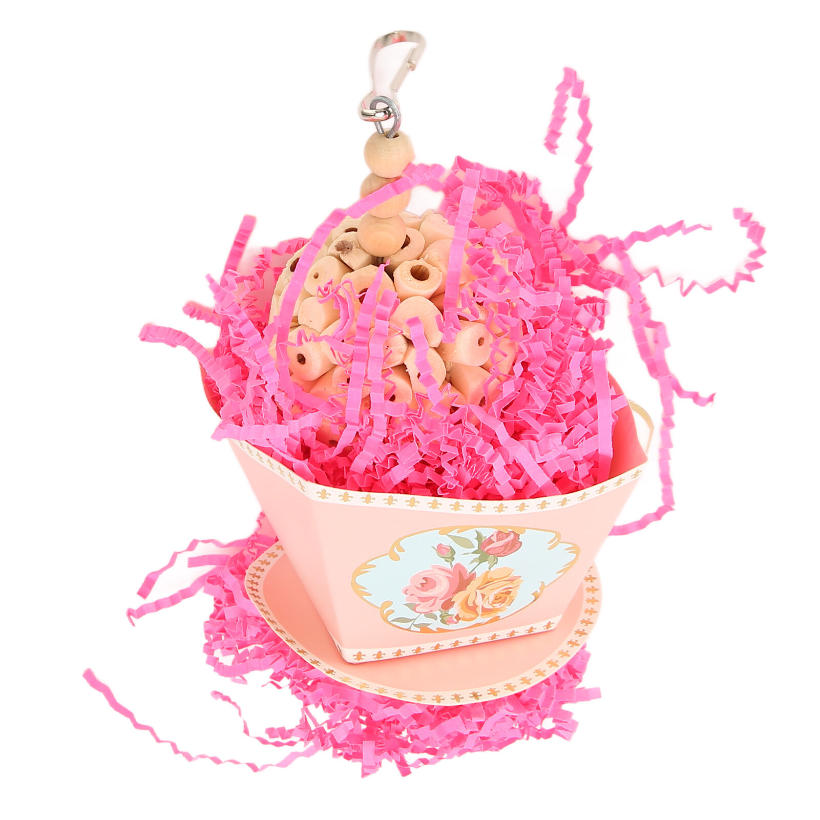 Игрушка для кормления попугаев, измельчающая игрушку для клетки с птицами, подвесные игрушки для попугаев, корелл, волнистых попугайчиков, розовая