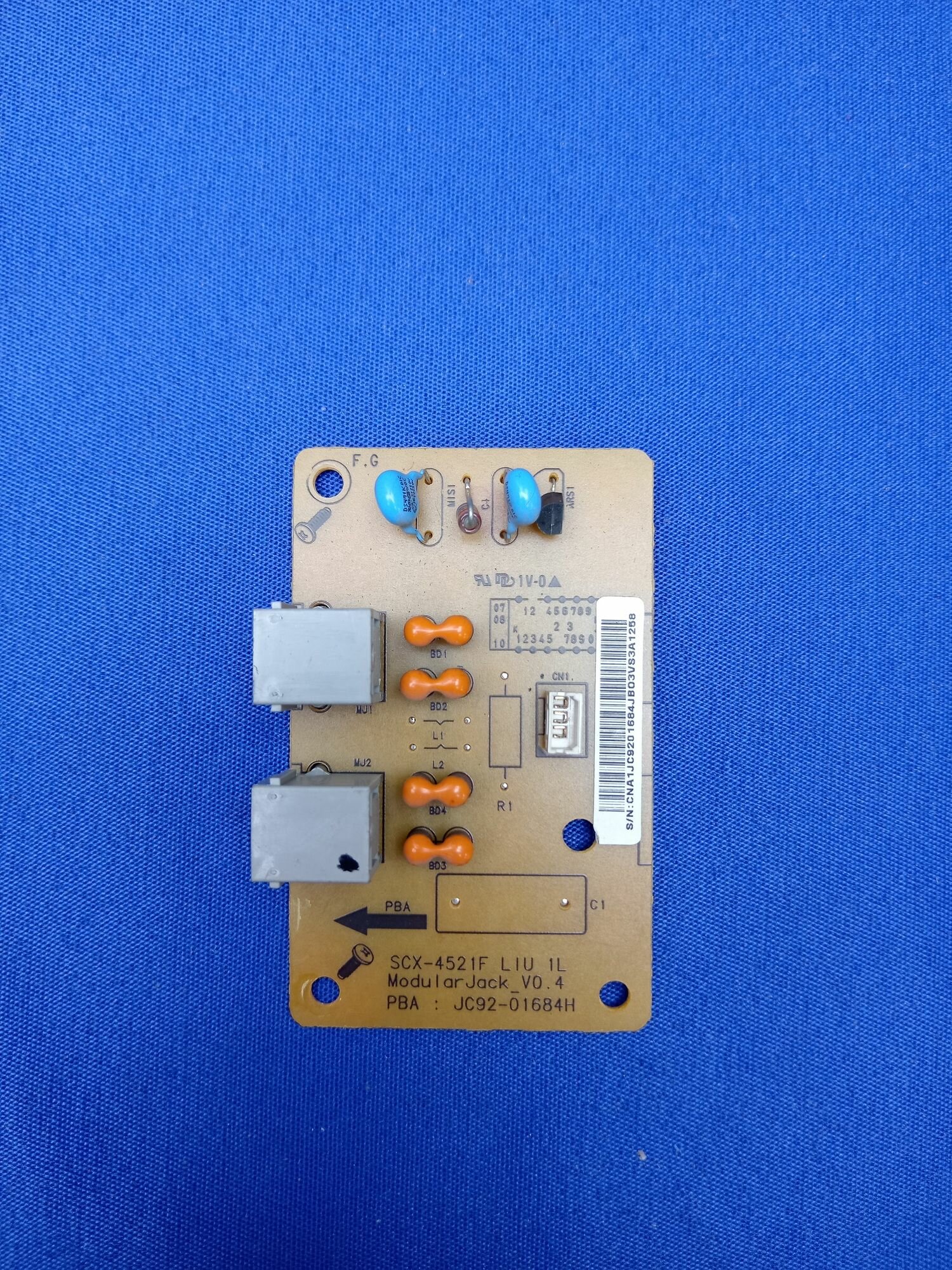 JC92-01684H JC41-00276B ModularJack_V0.4 Плата факса для SCX-4521F МФУ арт. 14037