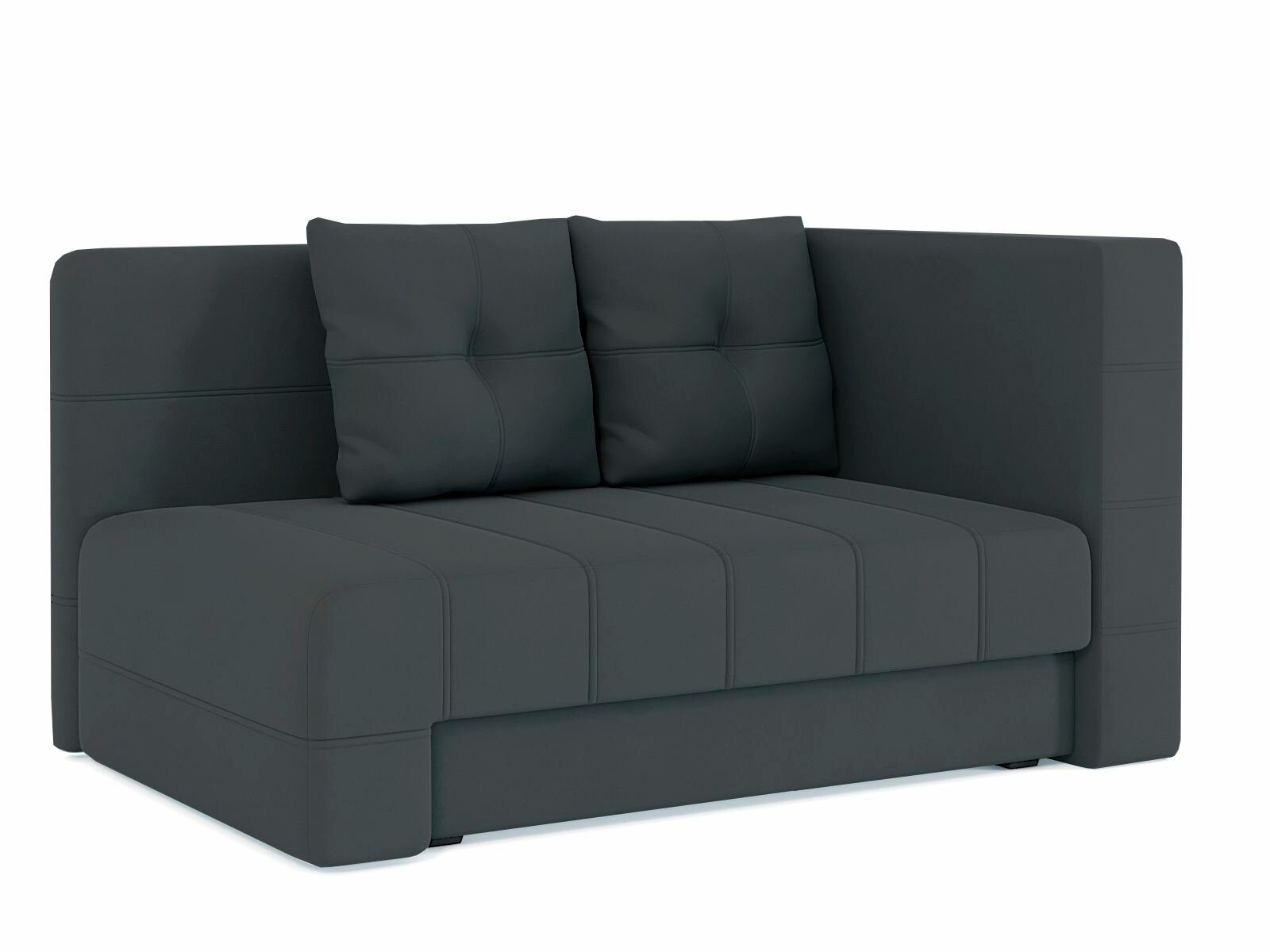 Диван - кушетка Корфу Next, еврокнижка, 142*70*80, угол левый/правый, велюр Зара Грей 18