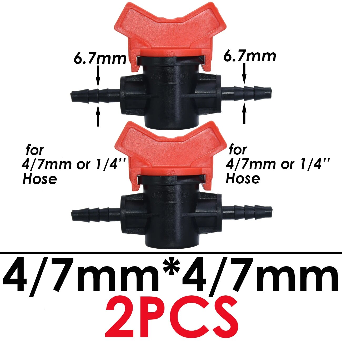 KESLA Комплект соединителей для капельного орошения Красный, KSL01-KIT143-2PCS