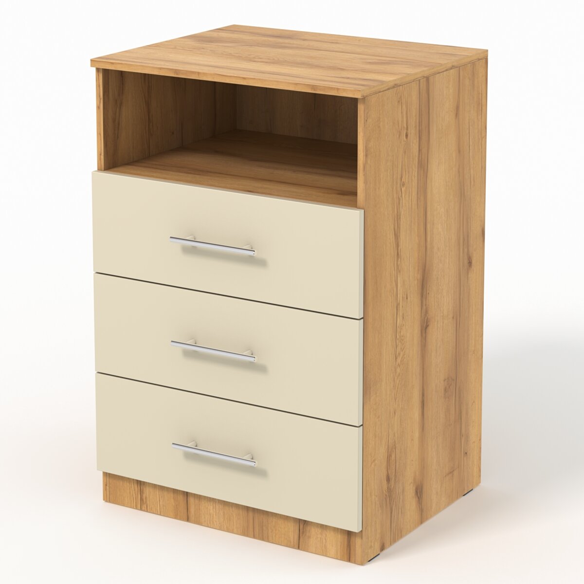 Тумба для офисной техники №4, Дуб Золотистый и Крем Вайс. Производитель товара - компания Westcom.