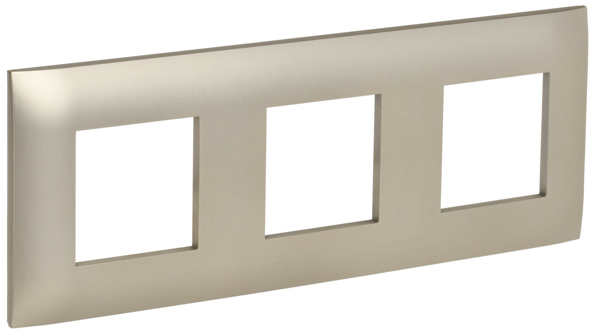 IEK SKANDY Шампань Рамка 3-ая SK-F03Sh, SK-M32-K37