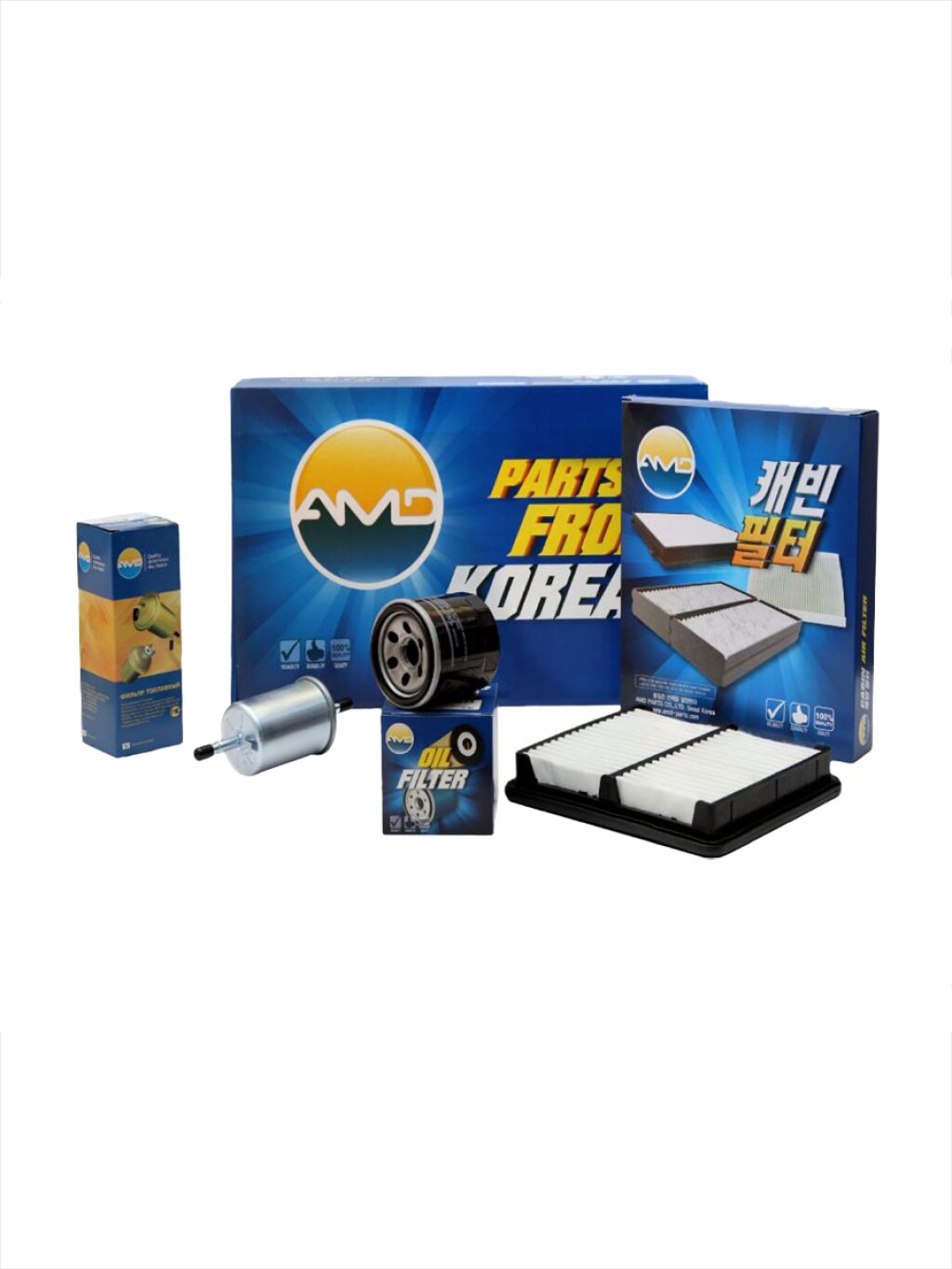 Комплект фильтров (масл.96570765 + возд.96314494 + топл.96335719D) Amd AMD. SETF134