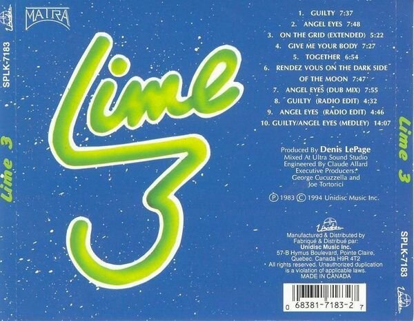 Диск Lime - Lime 3 (1 CD) — фото 1